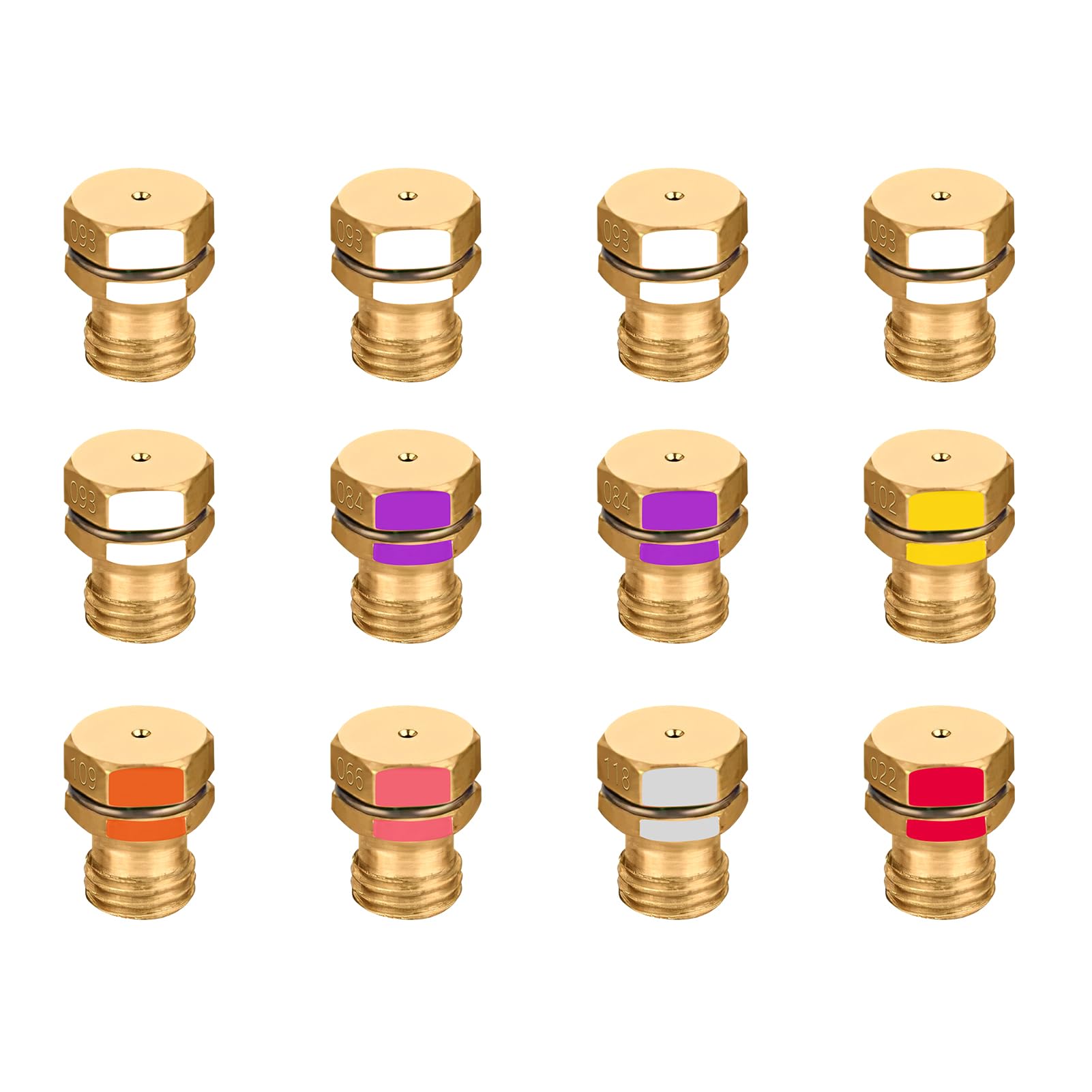 Amazon.com: Yenblow GRLP4 LP Gas Conversion Kit, 12Pcs Brass Propane ...