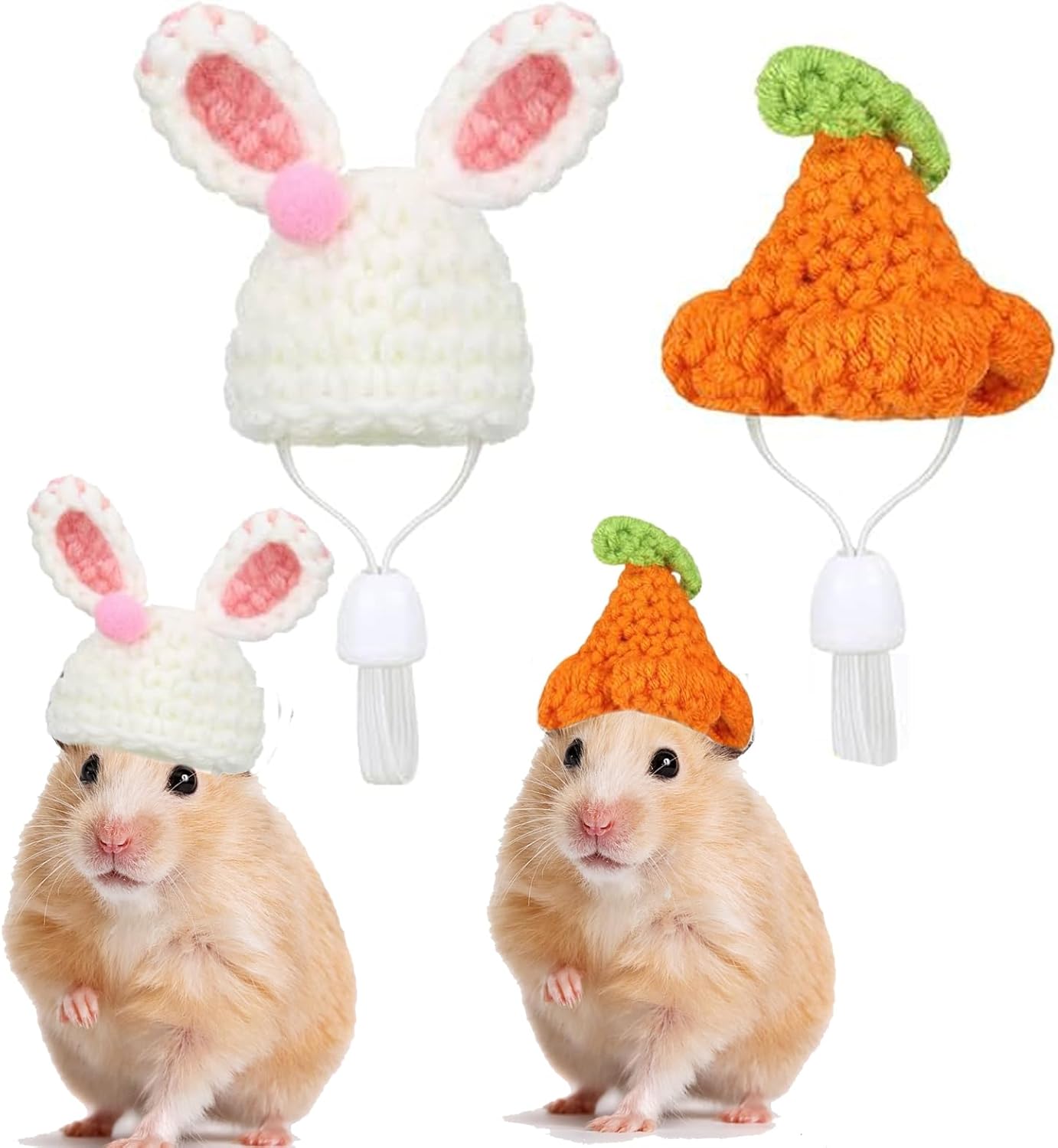 Amazon.com : Easter Small Animal Bunny Hat for Hamster, Mini Small ...