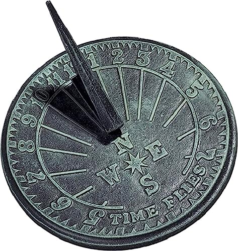Online Solution Numbers Sundial Cast Iron with Verdigris - Want It All