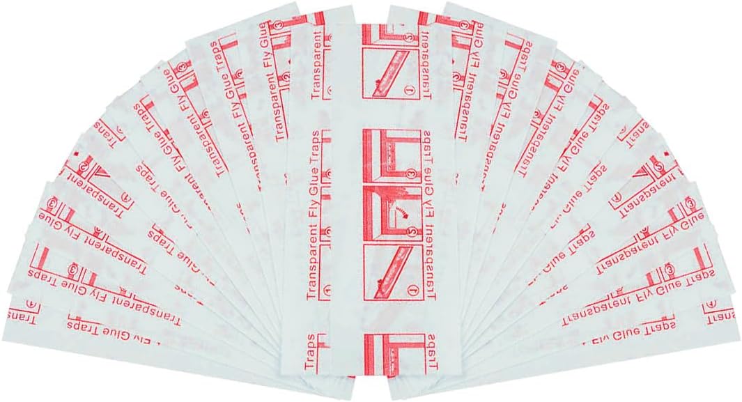 20 Pack Window Fly Trap Stickers, Window Fly Traps Indoor Clear, Clear ...