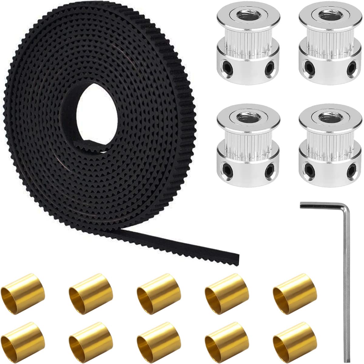 Snapklik.com : GT2 Timing Belt Length 2M, Open 3D Printer Timing Belt ...