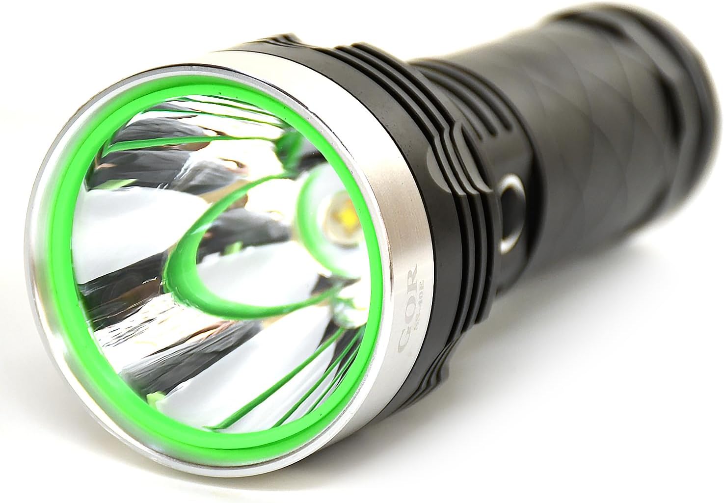 RENMAX Super Bright Powerful Beam LED Torch Upto 2Km Range Rechargeable ...