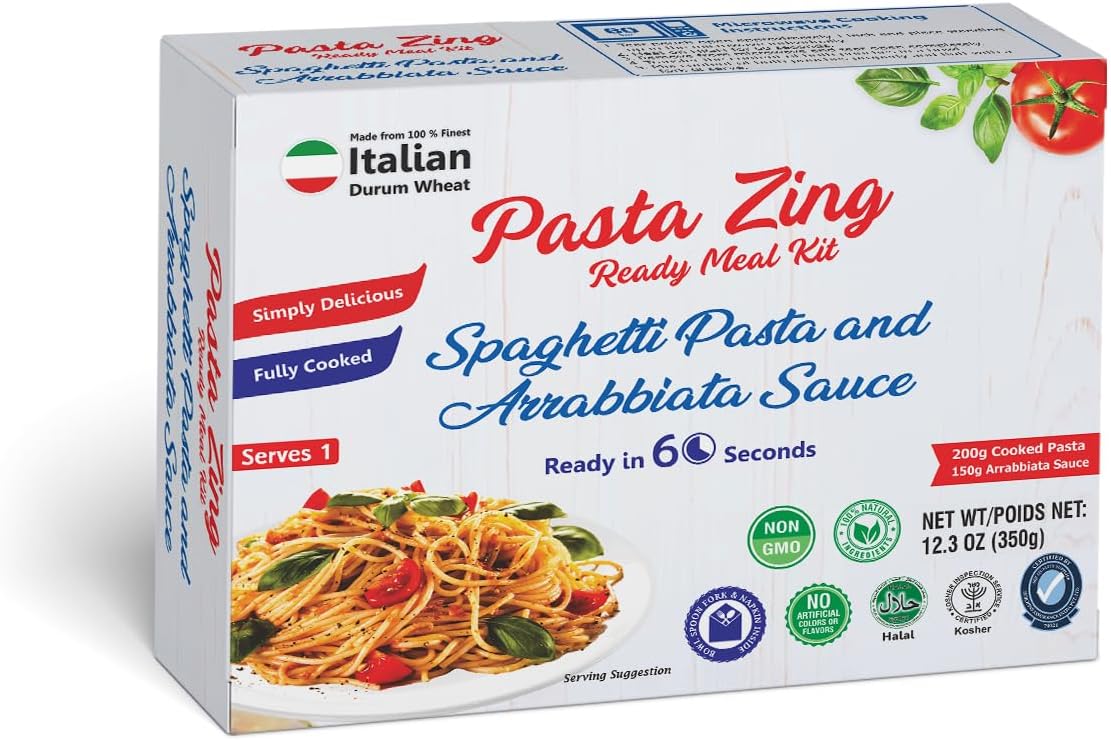 Amazon.com : Pasta Zing Ready Pasta Meals Kit Spaghetti Pasta with ...