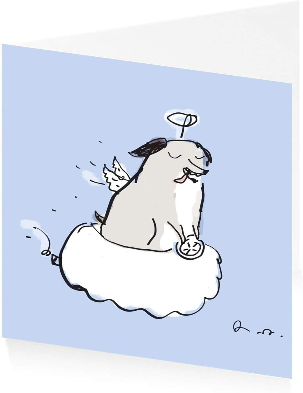 ArtPress Jamie Shelman Dog Heaven, Pet Sympathy Greeting Card (15 x ...