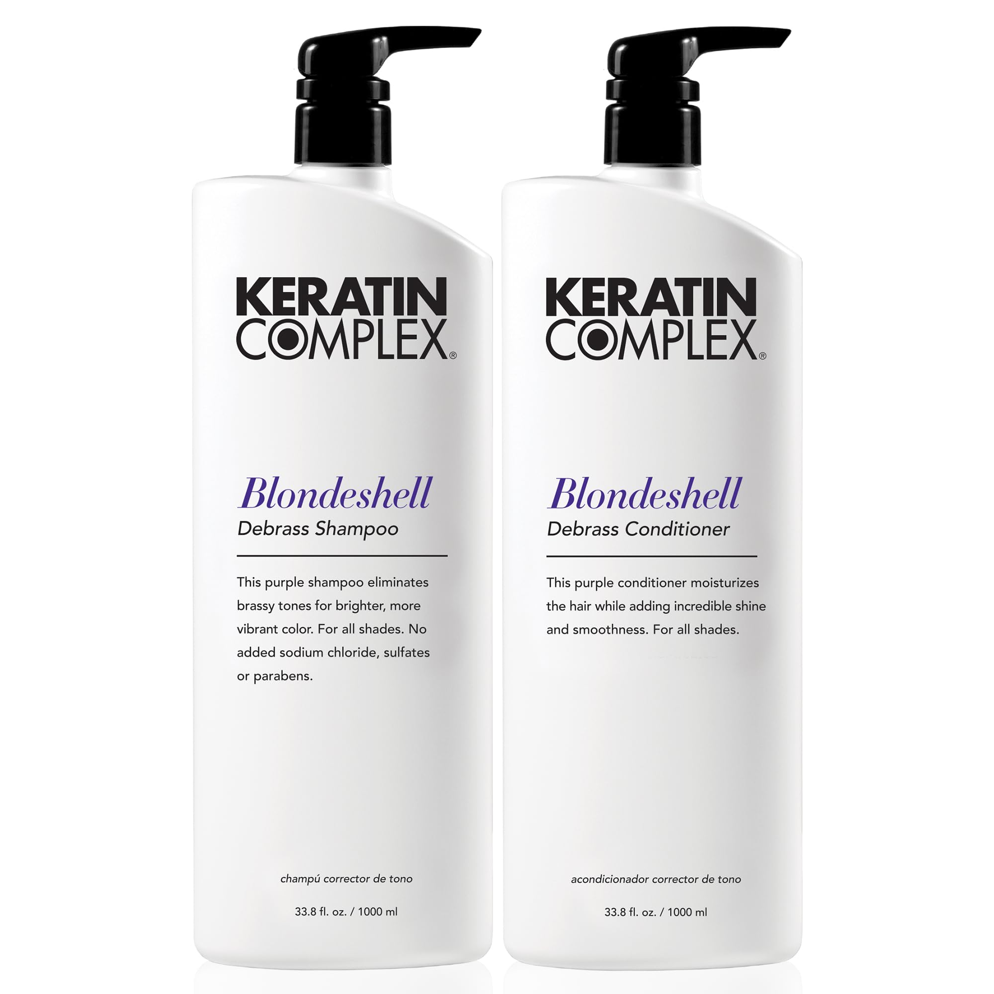 Amazon.com: Keratin Complex - Blondeshell Debrass Shampoo & Conditioner ...