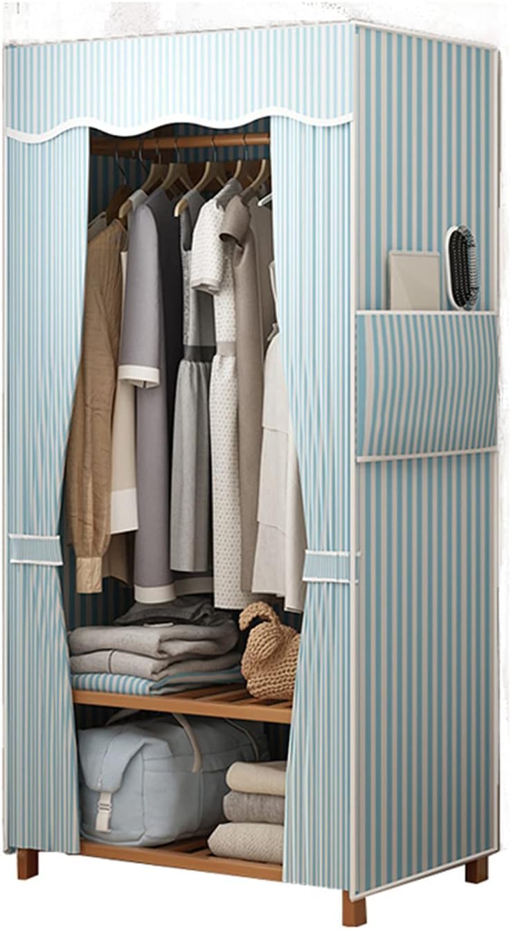 Amazon.com - Solid Wood Wardrobe,Multifunction Open Wardrobe Large ...