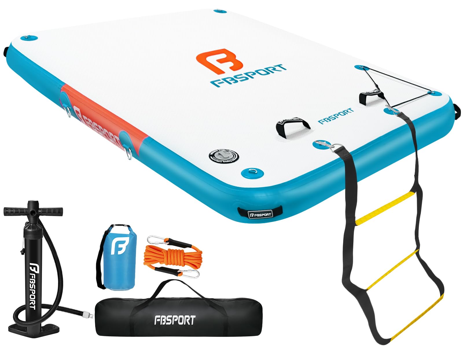Snapklik.com : FBSPORT Inflatable Floating Dock,6ft/ 8ft/10ft Water ...