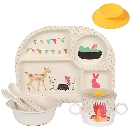 Amazon.com : Beatrix Potter Peter Rabbit 5 Piece Melamine Dinnerware ...