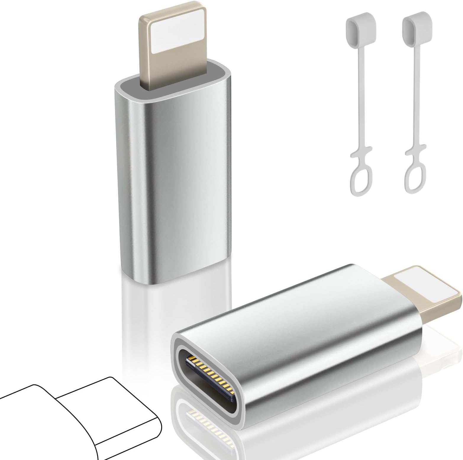 Amazon.com: layajia USB C to Lightning Adapter, Type C to Lightning ...