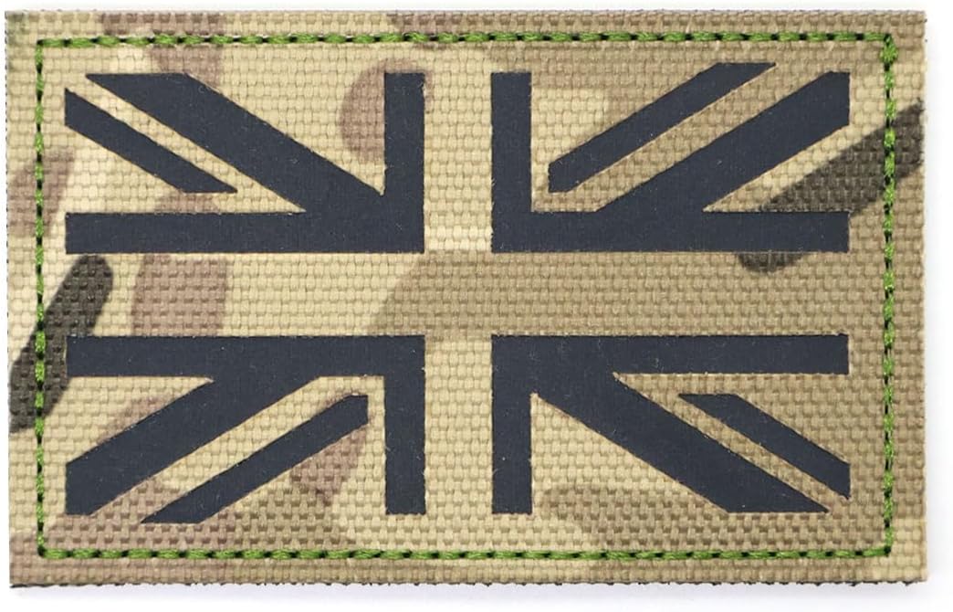 Desert Camouflage IRR Union Jack Flag Patch Tan Camouflage Badge ...