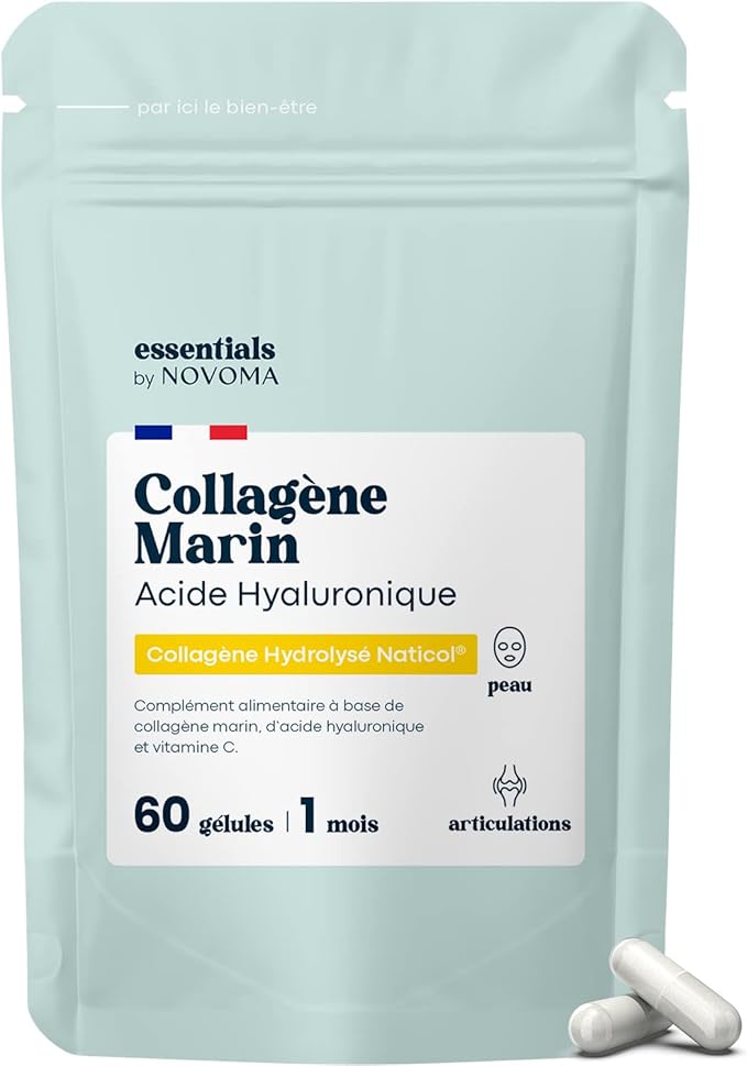 Collagène Marin + Acide Hyaluronique, Peau Hydratée et Articulations ...