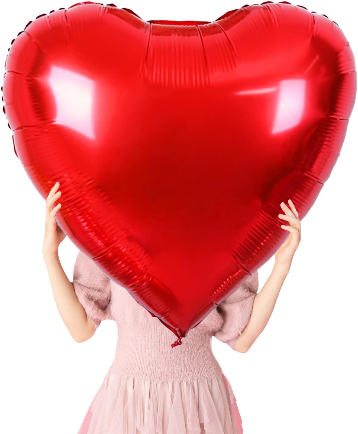 Amazon.com: 8 Pcs 36 Inch Huge Red Heart Balloons, Romantic Large Heart ...