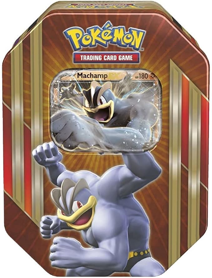 Amazon.com: Pokemon TCG: Triple Power Tin (Machamp) Toy : Toys & Games