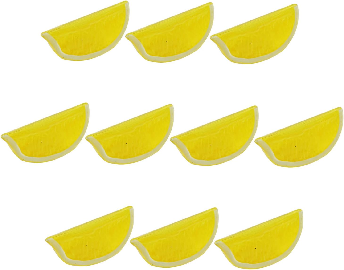 Amazon.com: RLECS 10PCS Fake Lemon Block 3x1.5cm Artificial Lifelike ...