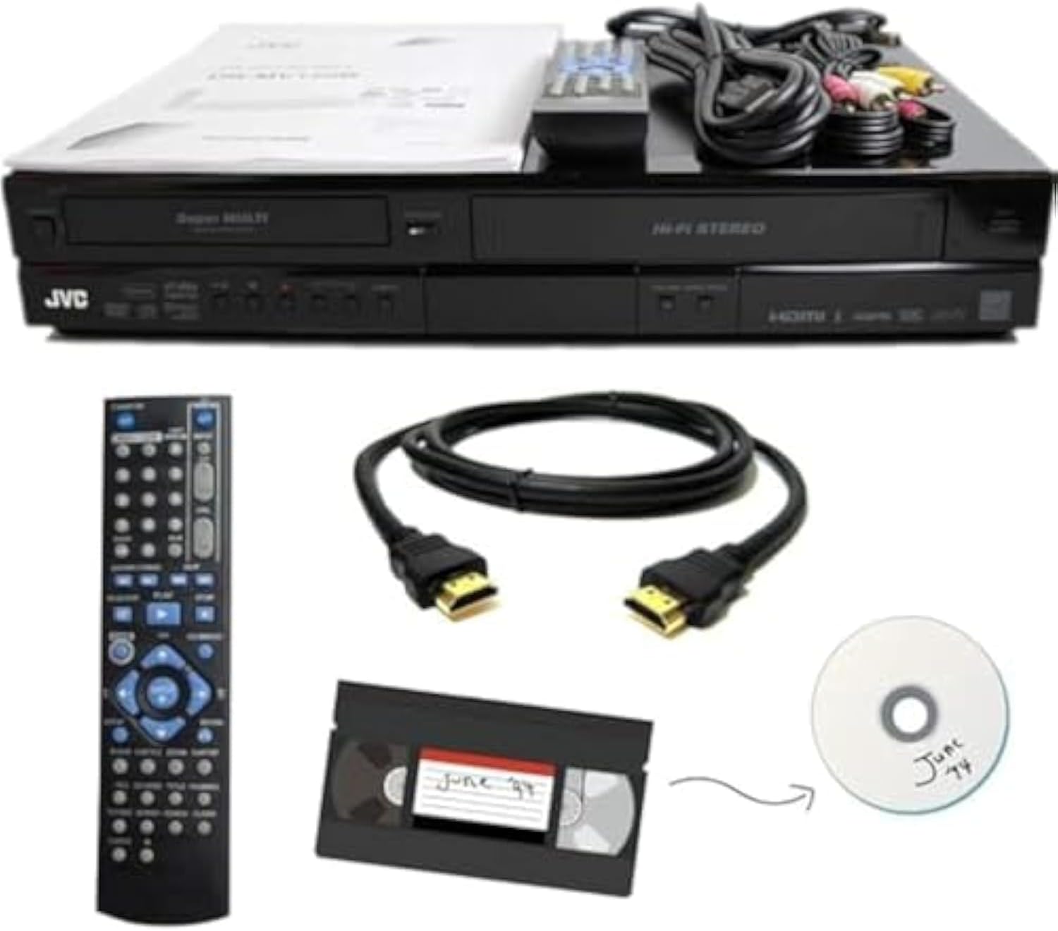 Amazon.com: LG VHS to DVD Recorder VCR Combo w/Remote, HDMI : Electronics