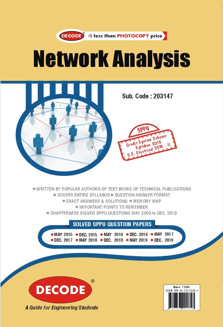 Network Analysis for SPPU 15 Course (SE - II - Electrical - 203147) - 2020 Edition eBook ...
