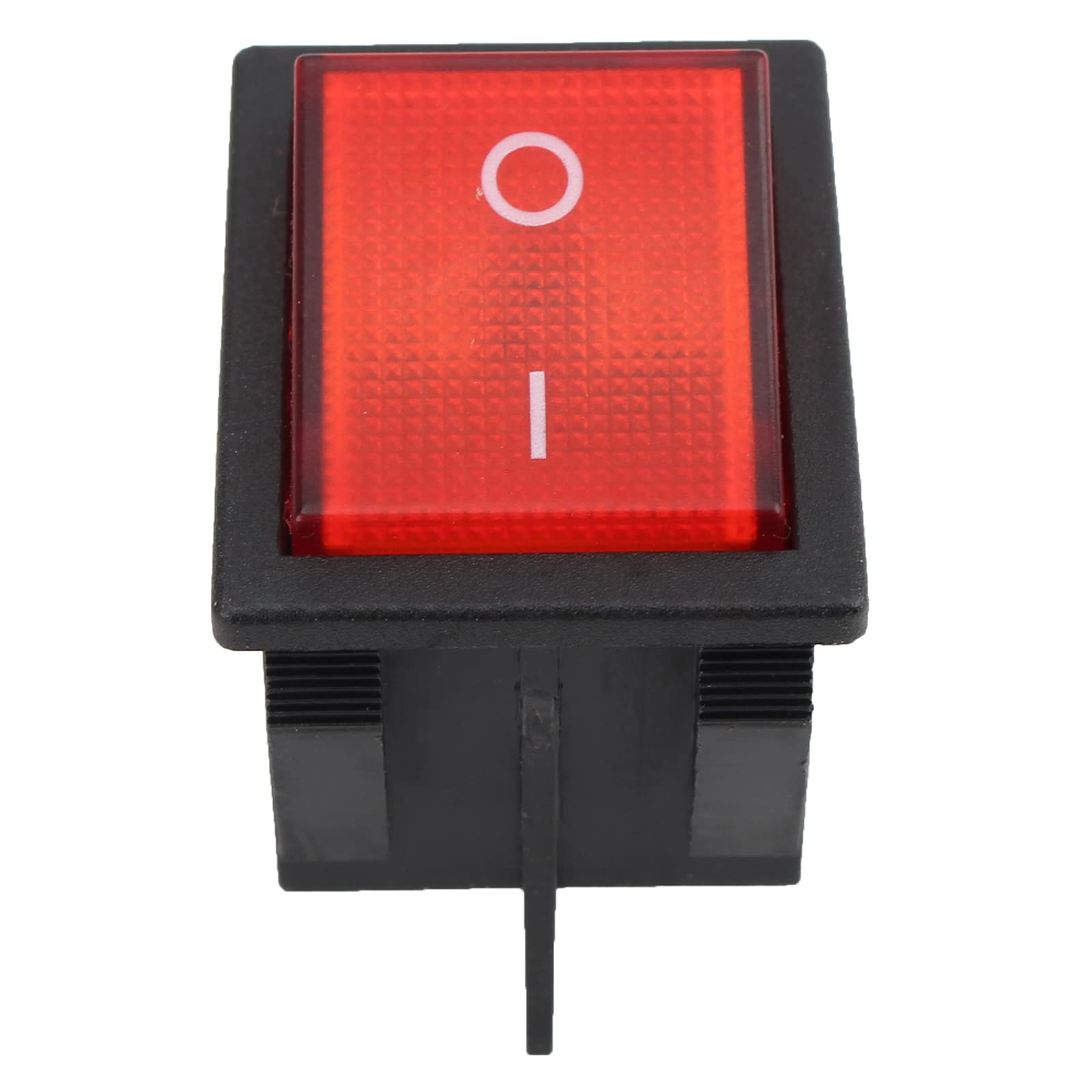 AUTOKAY Rocker Switch Four Needles Red Illuminated Double Pole 20A 16A ...