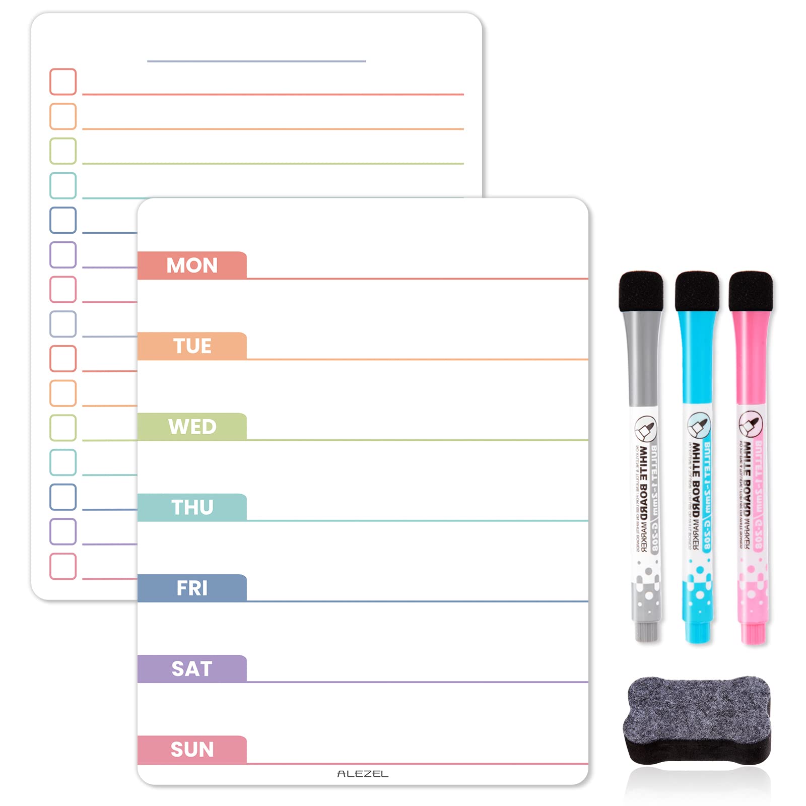 Snapklik.com : ALEZEL Magnetic Dry Erase Weekly Calendar For Fridge - 8 ...