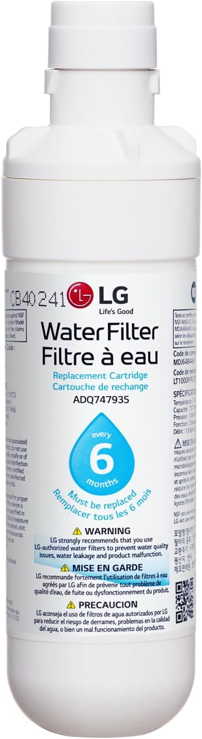 LG LT1000P Genuine Replacement Refrigerator Water Filter, 1-Pack ...