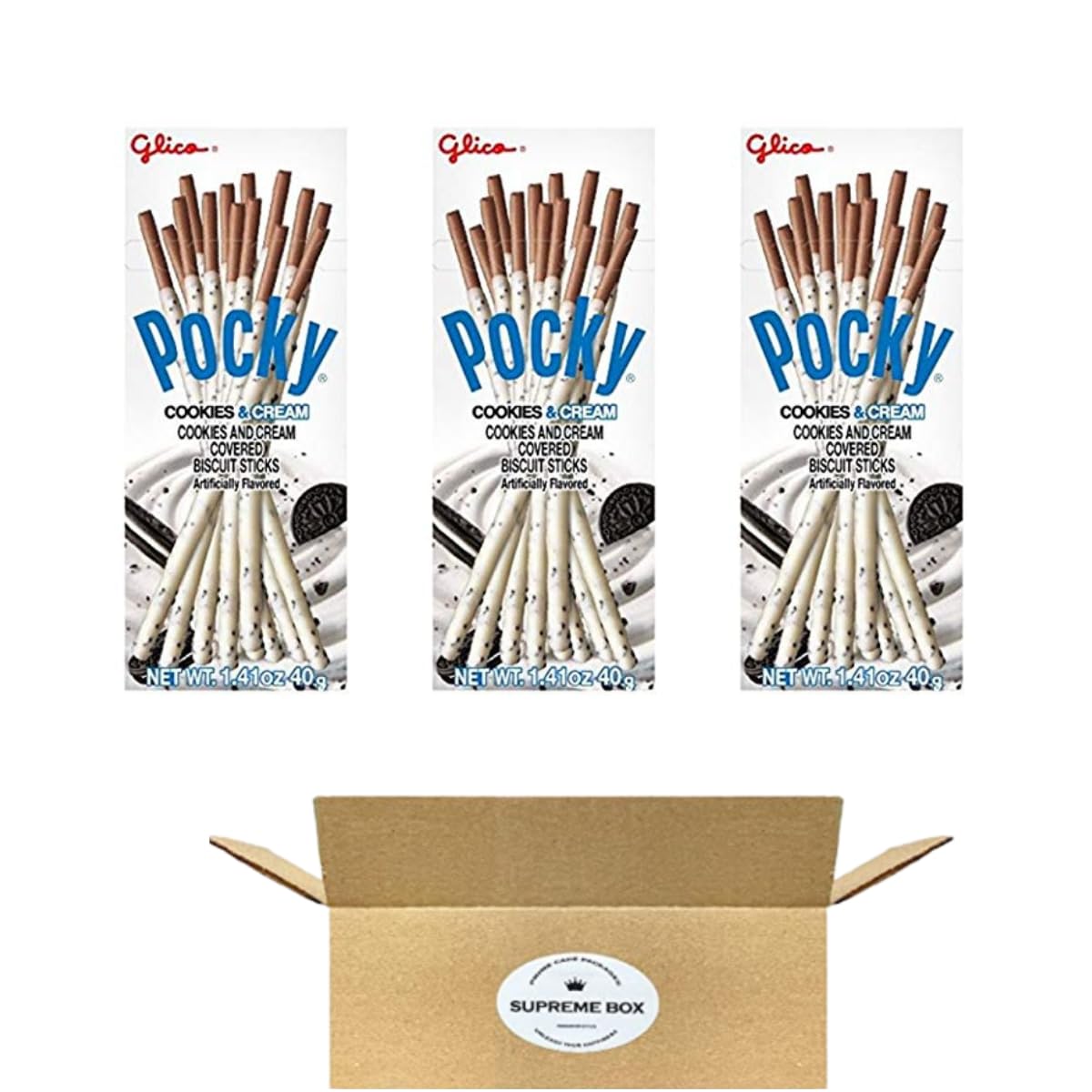 POCKY – Galletas y crema – Paquete de 3 – Yaxa Colombia