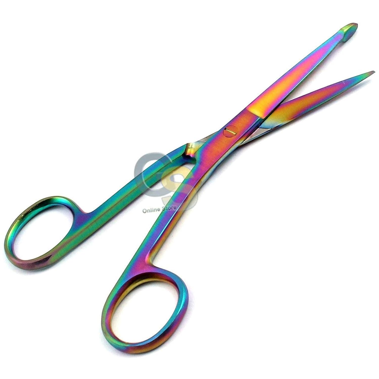 Amazon.com: G.S Multi Titanium Color Rainbow Knowles Bandage Scissors 5 ...