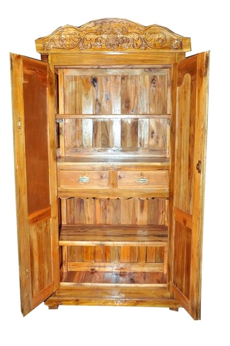 Generic 2-Drawer Wooden Storage Unit : Amazon.in: Home & Kitchen