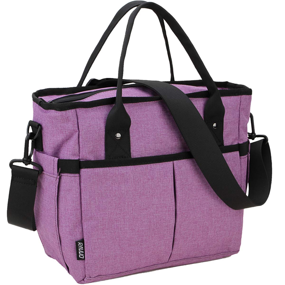 Lunch Bag,RAVUO Water Resistant Insulated Leak-Proof Lunch Box Reusable ...