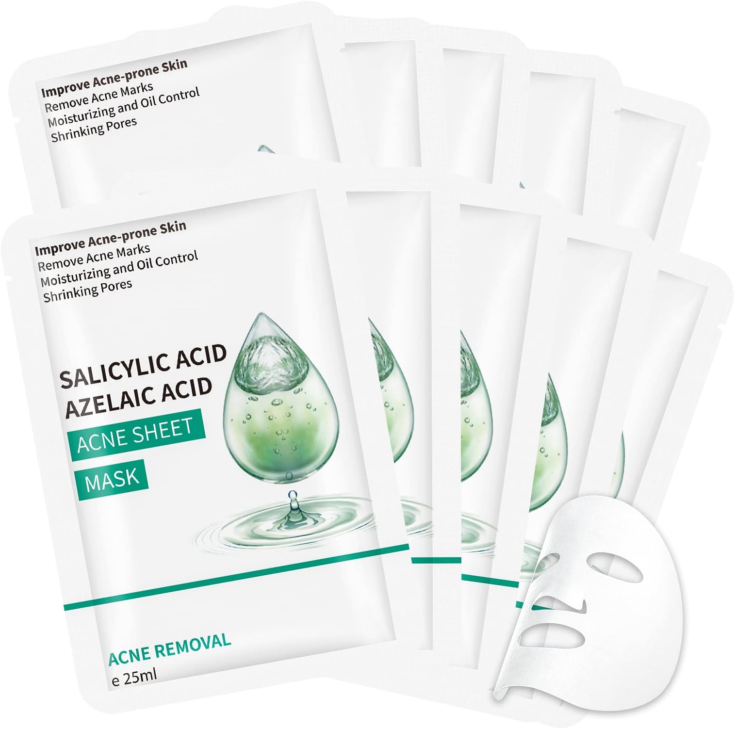 Amazon.com: Anti Acne Face Mask Skincare, Salicylic Acid Acne Treatment ...