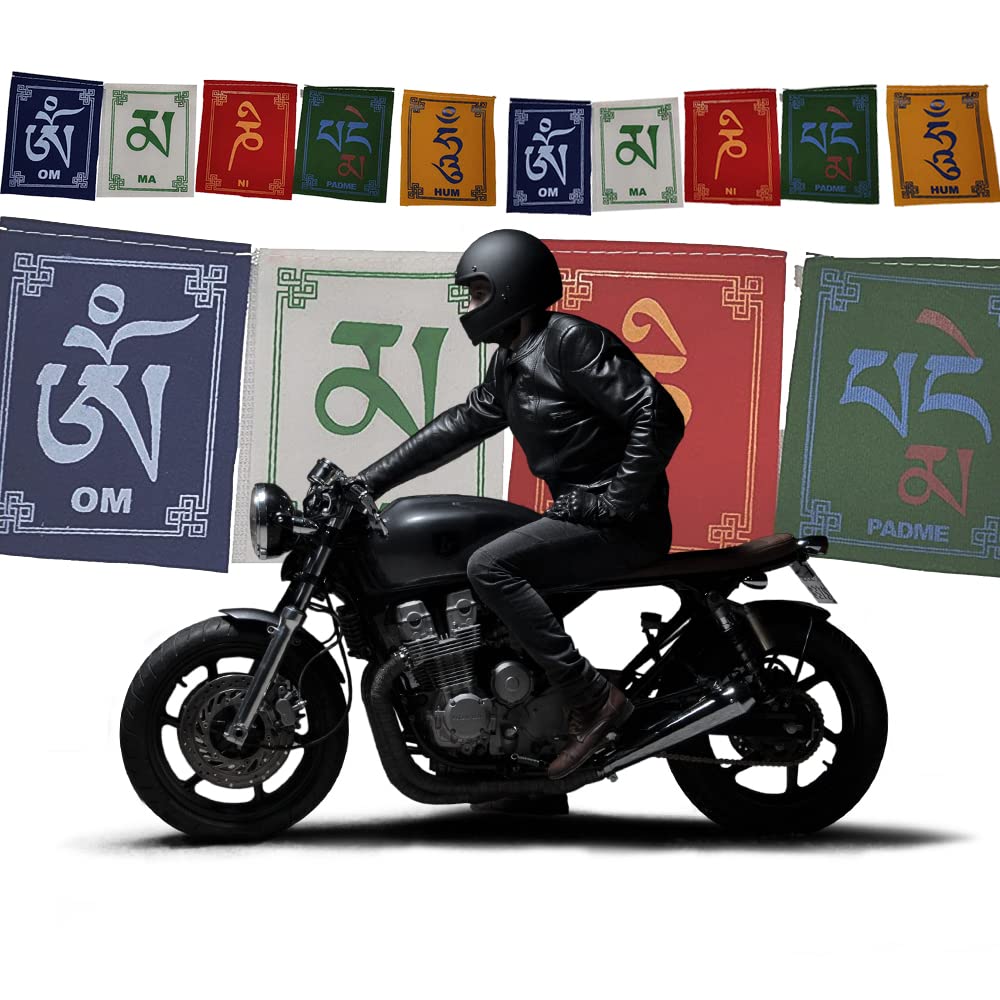Buy Om Mane Padme Hun Buddhist Prayer For Bike | (Pack of 3) Tibetan ...