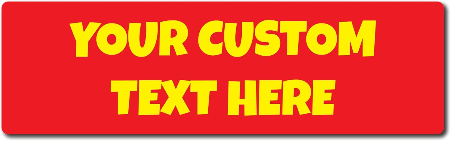 Amazon.com - Custom Bumper Sticker | Customizable Bumper Sticker ...