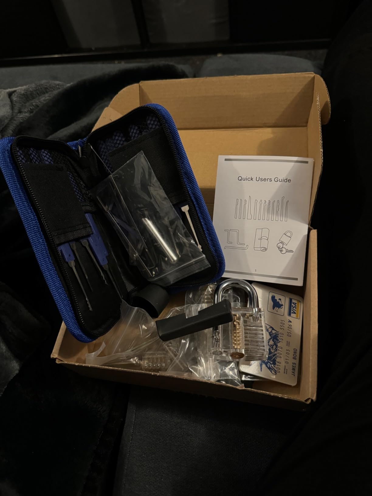 SWEWARM 39 Pcs Lock Picking Set with 4 Transparent Taining Locks ...