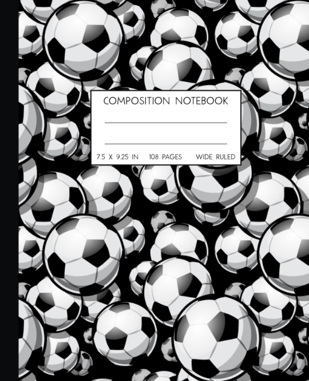 Composition Notebook Wide Ruled: Soccer Wide Ruled Notebook for Boys ...