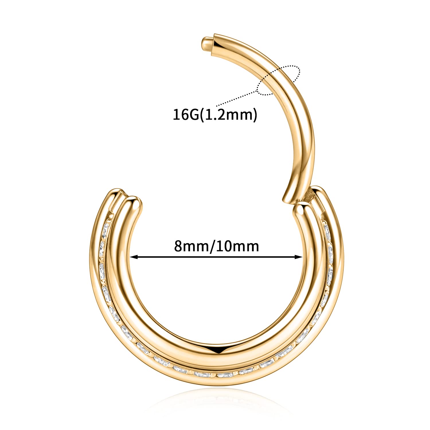 Snapklik.com : 16G Septum Hoop Septum Nose Ring Septum Jewelry Septum ...
