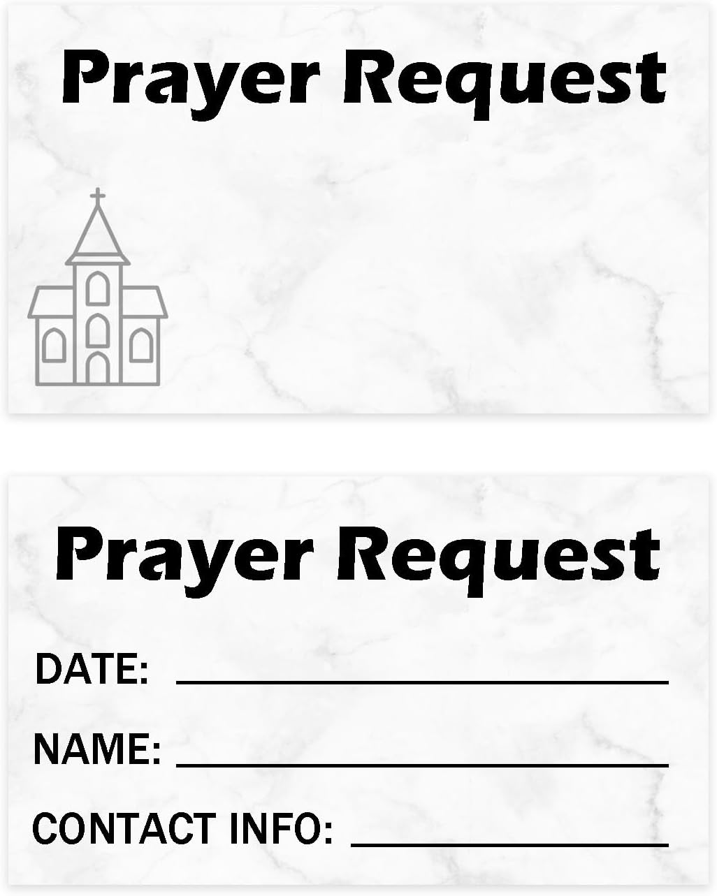 Amazon.com : Prayer Request Cards 2 x 3.5 Inch Prayer Request Praise ...