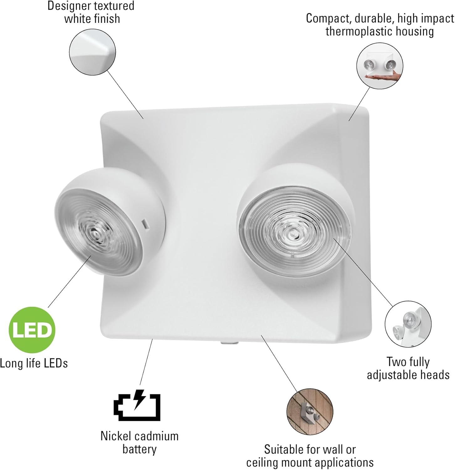 Cooper Lighting Solutions Sure-Lites Apelmini All-Pro – Luz de ...