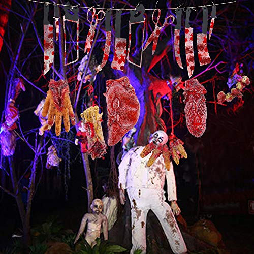 West Bay Halloween Decorations Blood Weapon Fake Body Parts Garland west-bay-halloween-decorations-blood-weapon-fake-body-parts-garland
