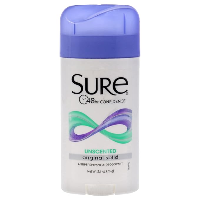 Amazon.com : Sure Deodorant 2.7 Ounce Original Solid Unscented (79ml ...