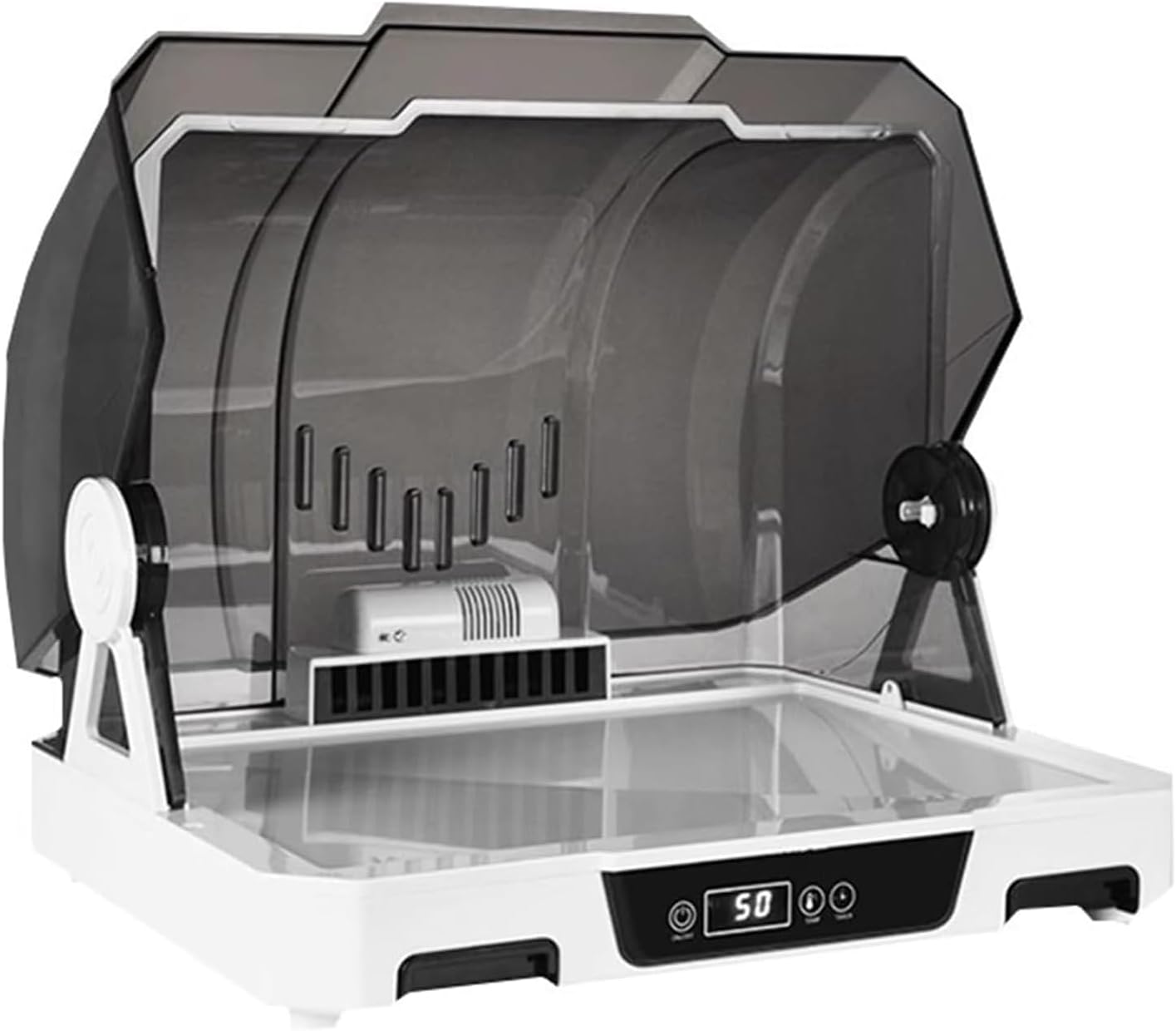 Airbrush Spray Booth, Hobby Paint Spray Drying Box with 90° Dust Cover ...