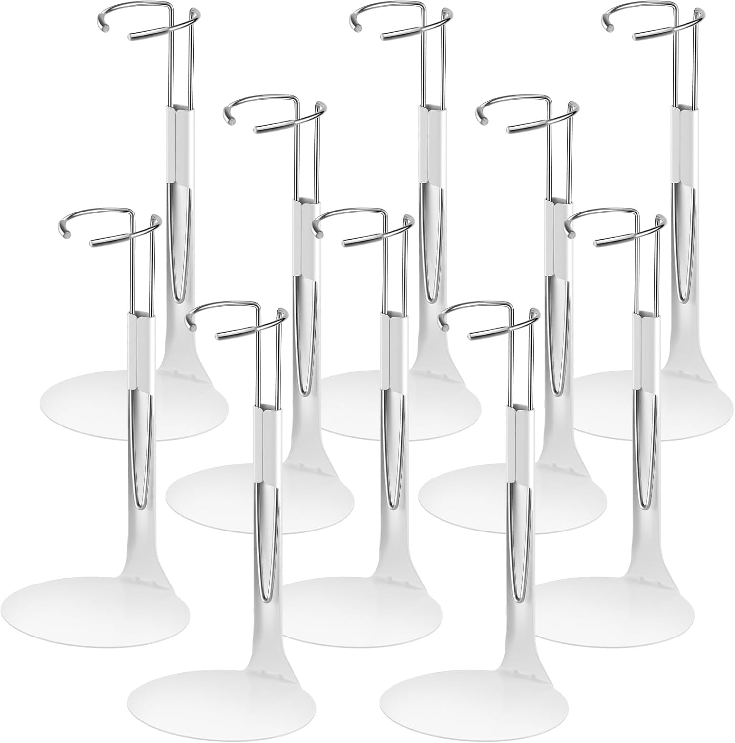 Amazon.com: 10 Pcs Doll Stand Action Figure Stands Doll Display with ...