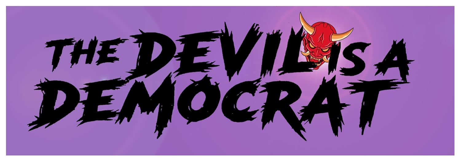 Amazon.com: The Devil is a Democrat Sticker 3x9" Funny Political ...