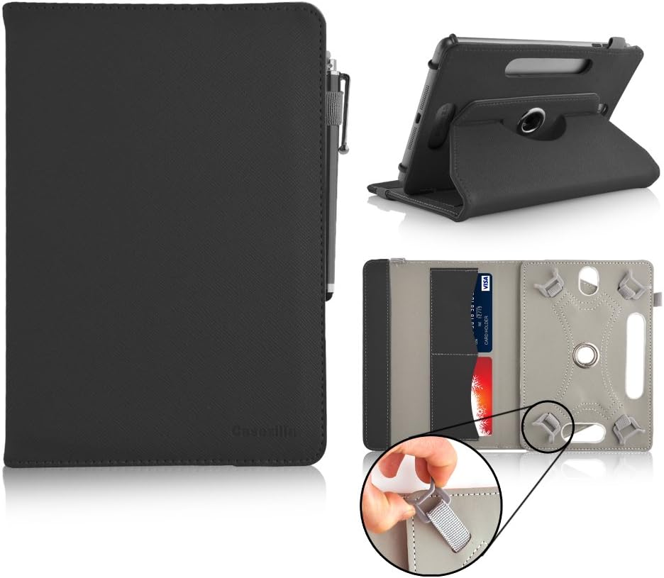 Amazon.com: Casezilla Dell Venue 7 360 Degrees Universal PU Leather ...