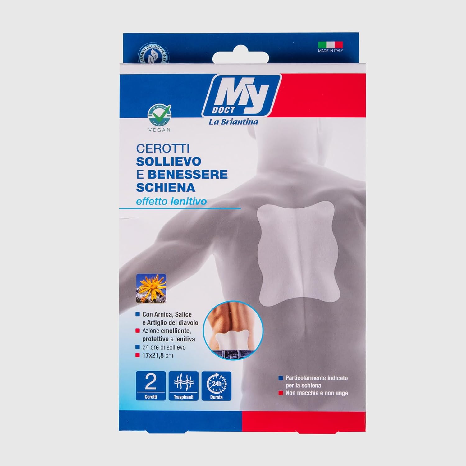 My Doct Cerotti per Dolori Articolari Muscolari Schiena, 17x21.8 Cm, 2 ...