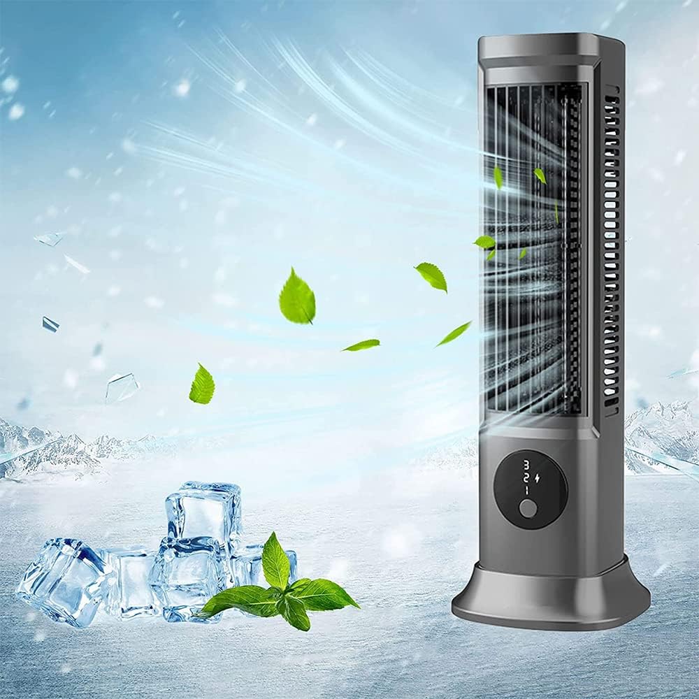 DMG Tower Fan, Portable Air Streamlined Tower Fan with 3 Speeds, Table ...