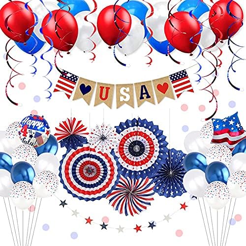 Amazon.com: Patriotic Election Party Decoration Set - Flag Banner ...