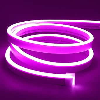 Lamomo LED Strip Lila, 12V 5M LED Lichtband, Wasserdicht Neon LED ...