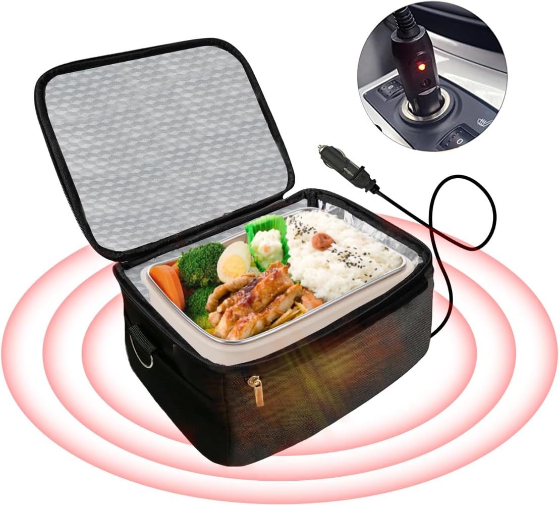 Amazon｜2WAYバッグ お弁当袋 電気弁当袋 ヒーター内蔵 USB給電 保温バッグ 50度まで加熱 車載用 ヒーター内臓 電気 お弁当入れ 通勤 通学 ポータブルオーブン USB充電式 ...