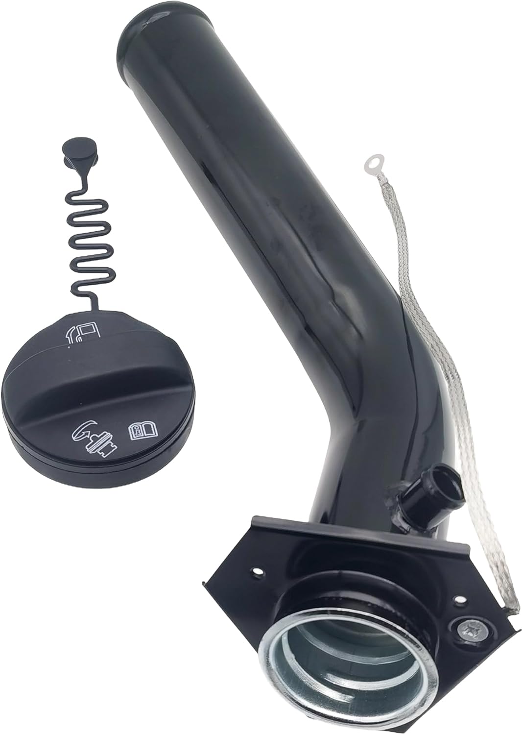 Amazon.com: Forwinparts Fuel Gas Tank Filler Neck Hose with Cap for ...