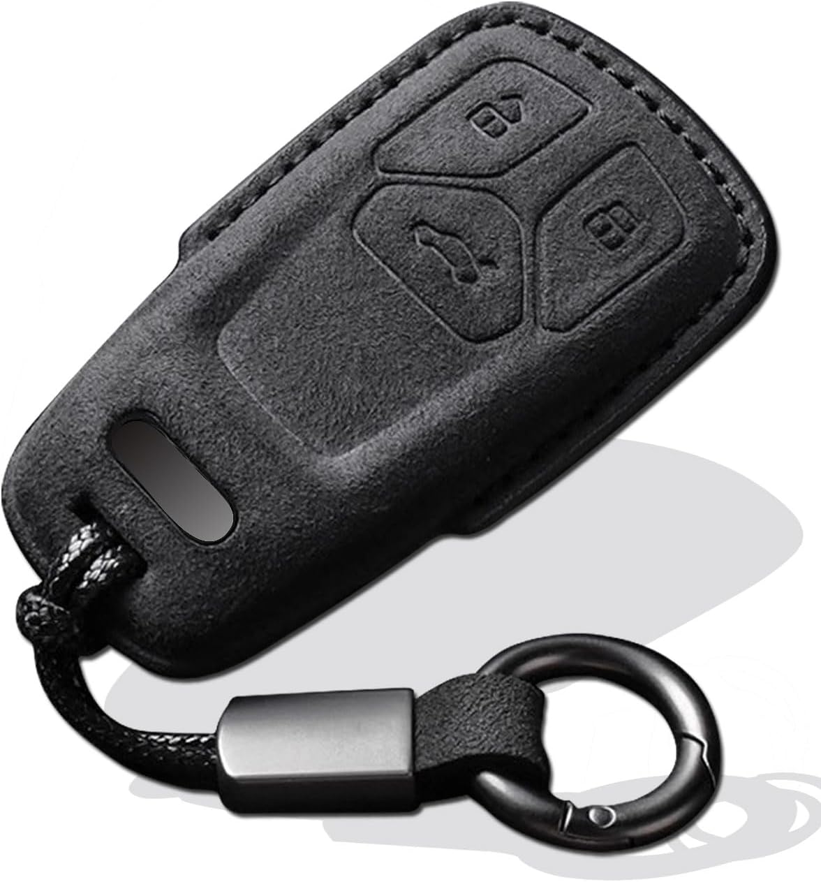 Amazon.com: XMZAIMY Audi Key Fob Cover With Keychain - Fit for A4 Q7 Q5 ...