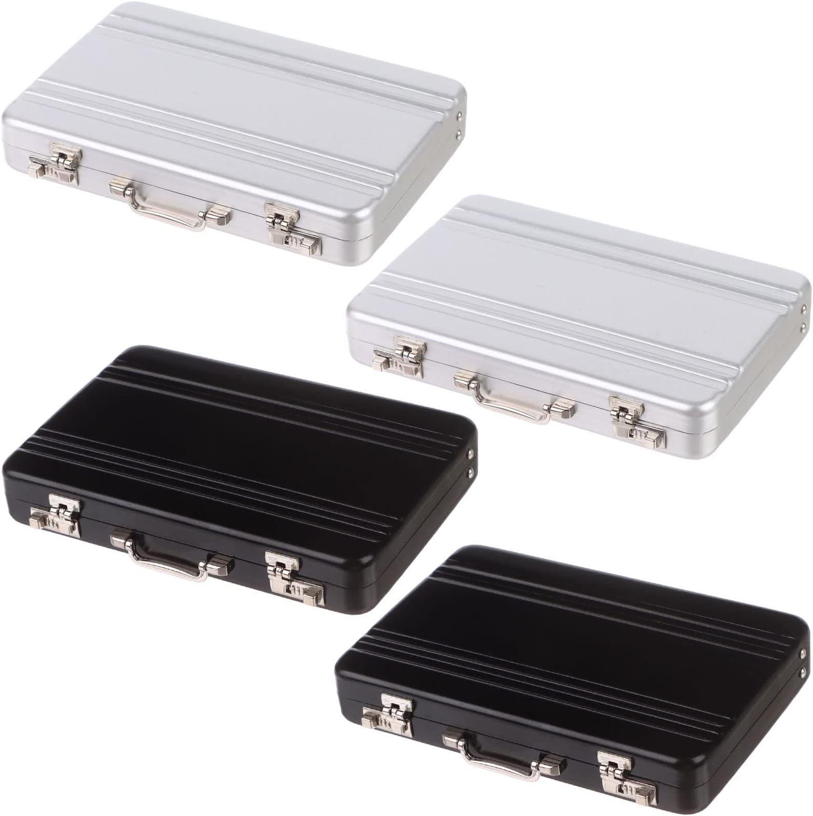 Amazon.com | Mini Aluminum Suitcase Briefcase Card Holder Box Case Box ...