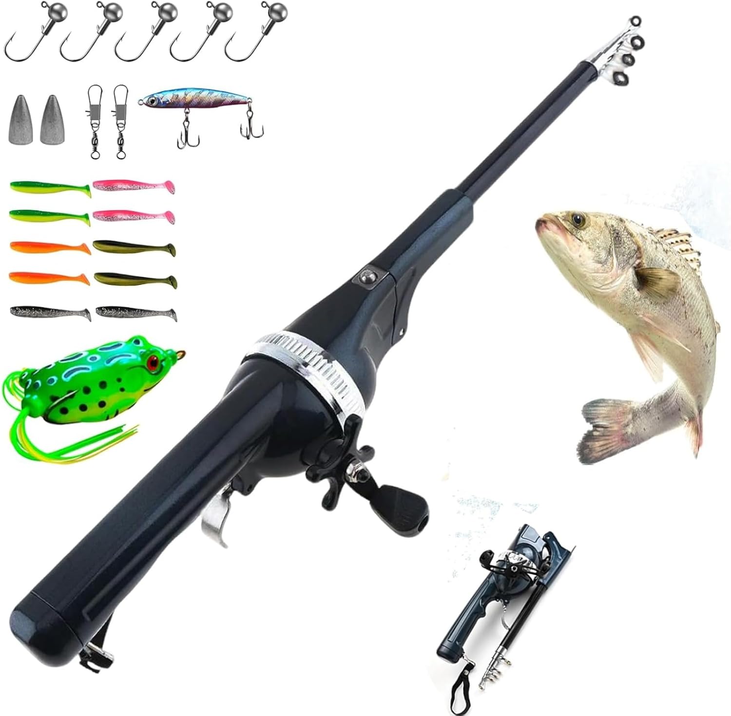 Amazon.com : Zealburst EasyFish Folding Rod, 2026 New Easyfish Folding ...